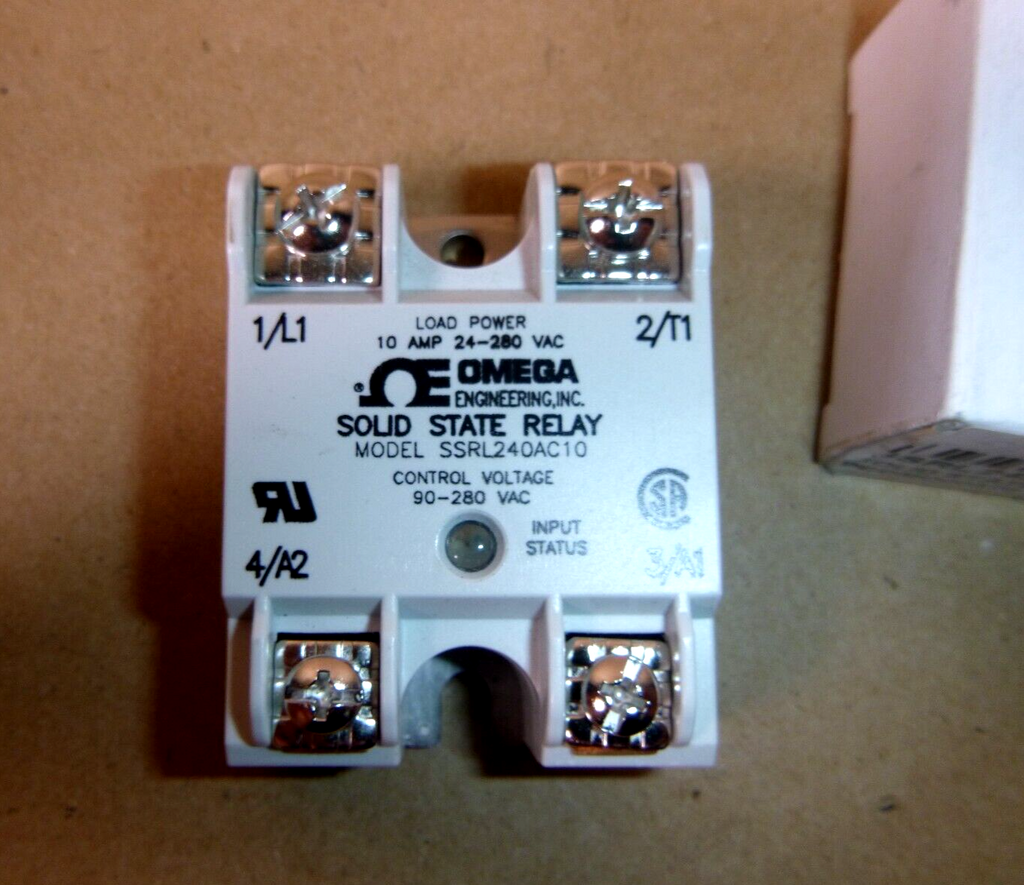 New Omega SSRL240AC10 Solid State Relay SPST-NO, 10 Amp, 24-280 Volt P ...