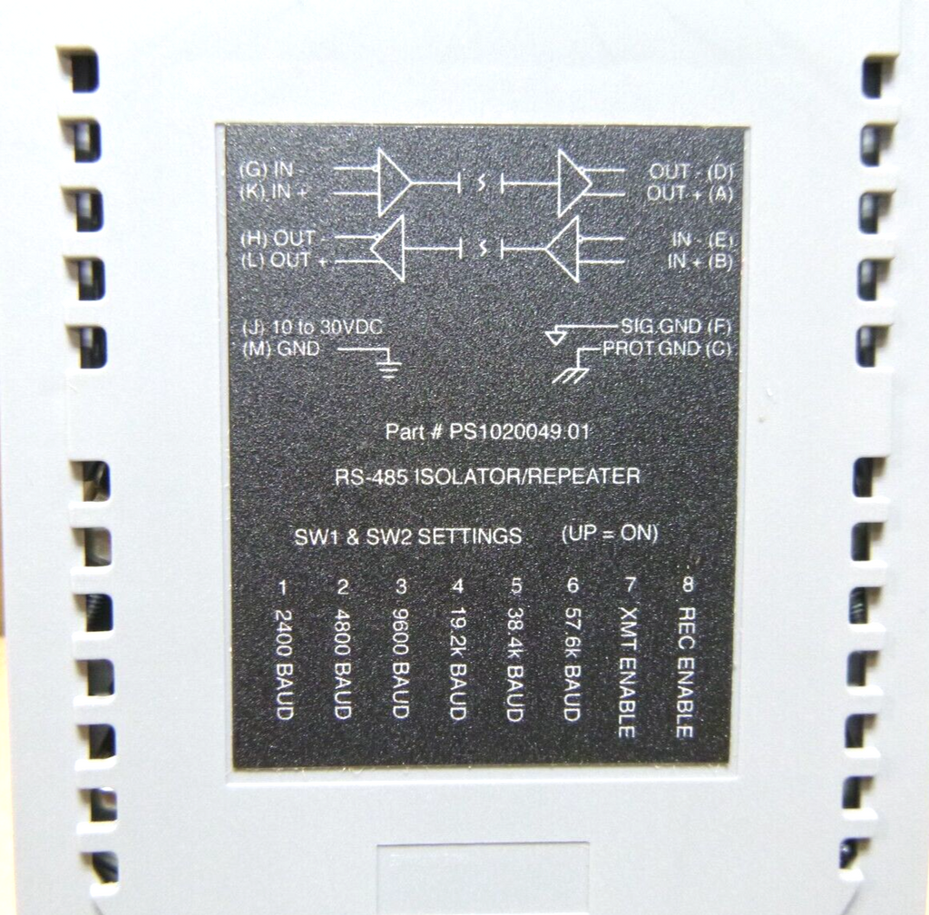 B&B Electronics RS-485 Optical Isolator / Repeater 2000 V RMS for 1 Mi ...