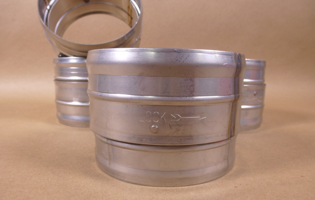 J-Lock Flexible Stainless Steel Duct Connector 4" Inch (Lot of 4 ...